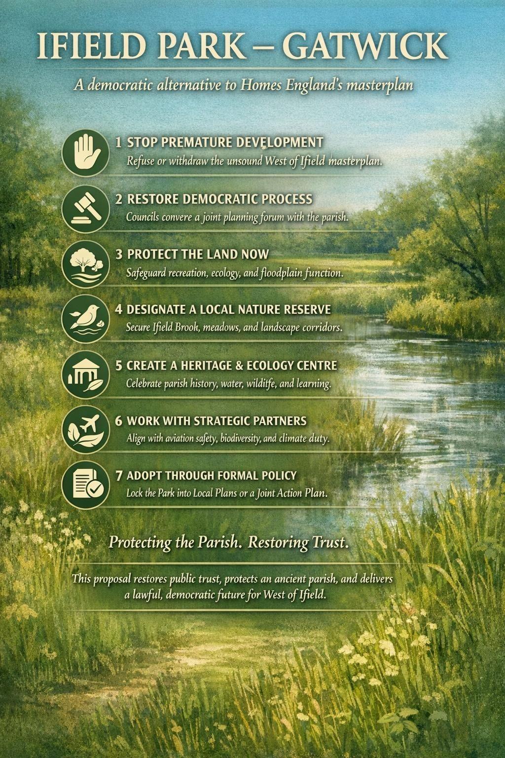 Letter to the editor: Ifield Park Gatwick - the seven-step democratic ...