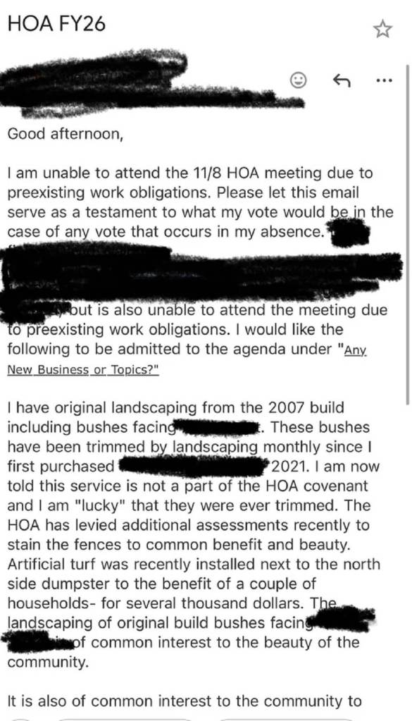 Homeowner outraged after jaw-dropping exchange with HOA: 'Obnoxious ...