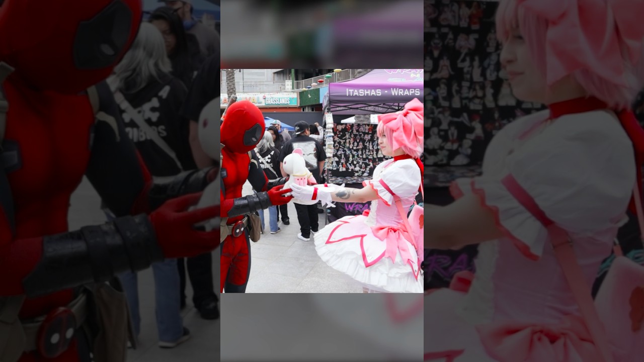 Deadpool meets Madoka #deadpool #anime #cosplay