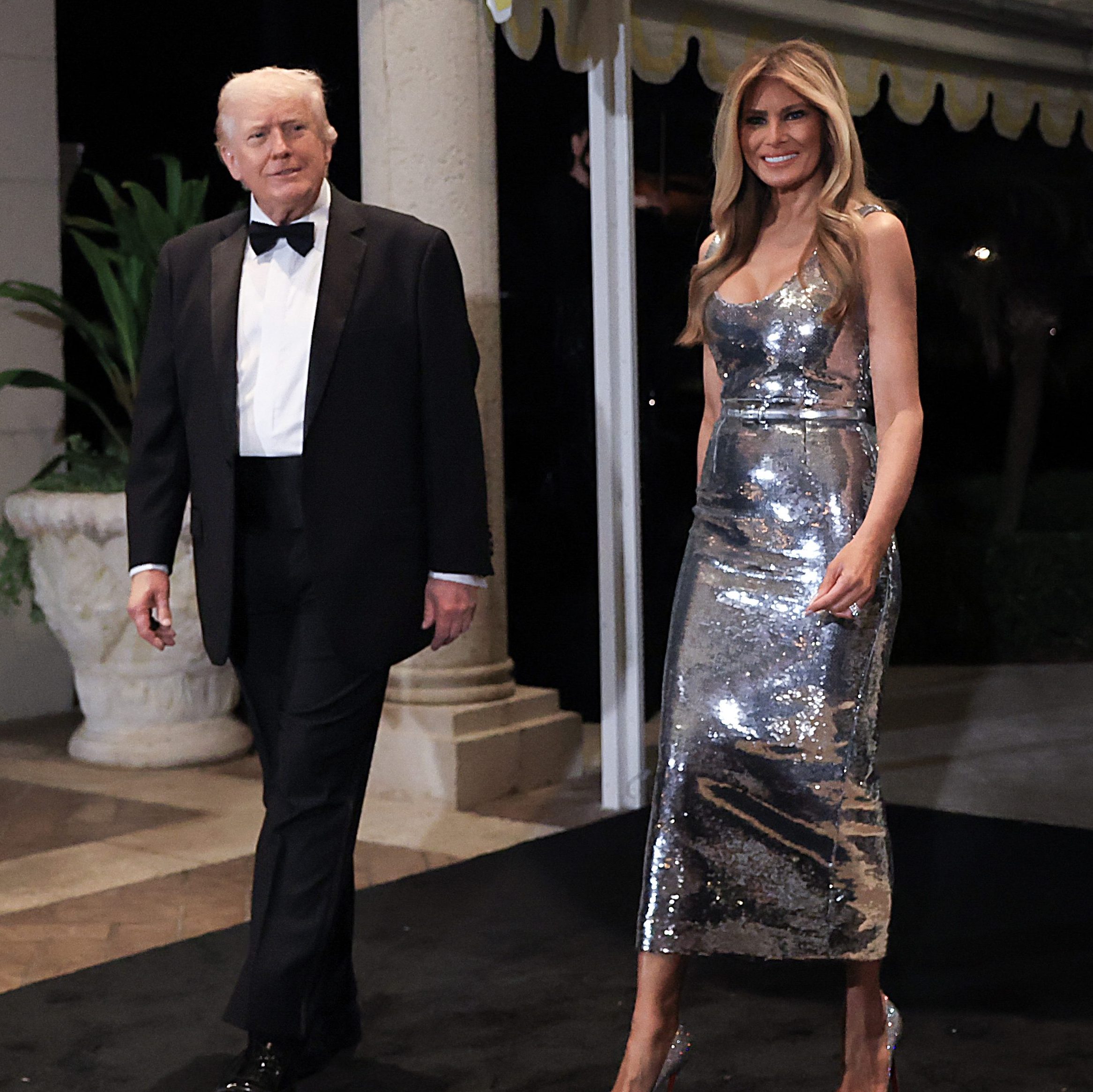 Melania Trump shimmering silver gown sparks cruel comments