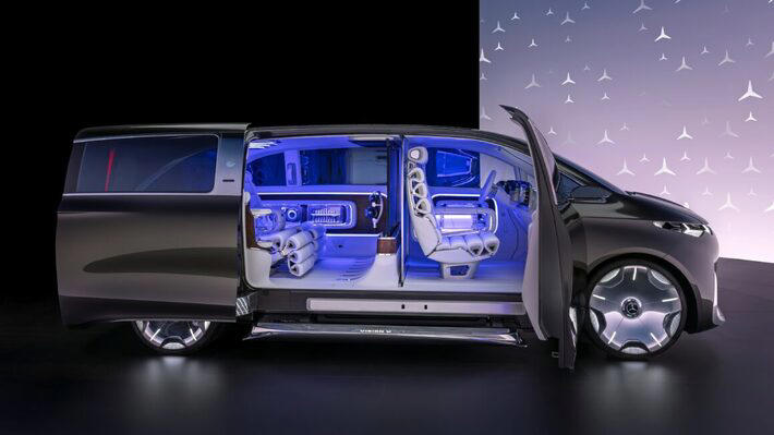 Conceito Vision V antecipa o futuro das vans da Mercedes-Benz