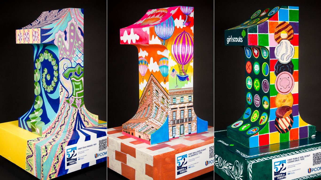 52 weeks of "firsts" sculptures pop up across Philly