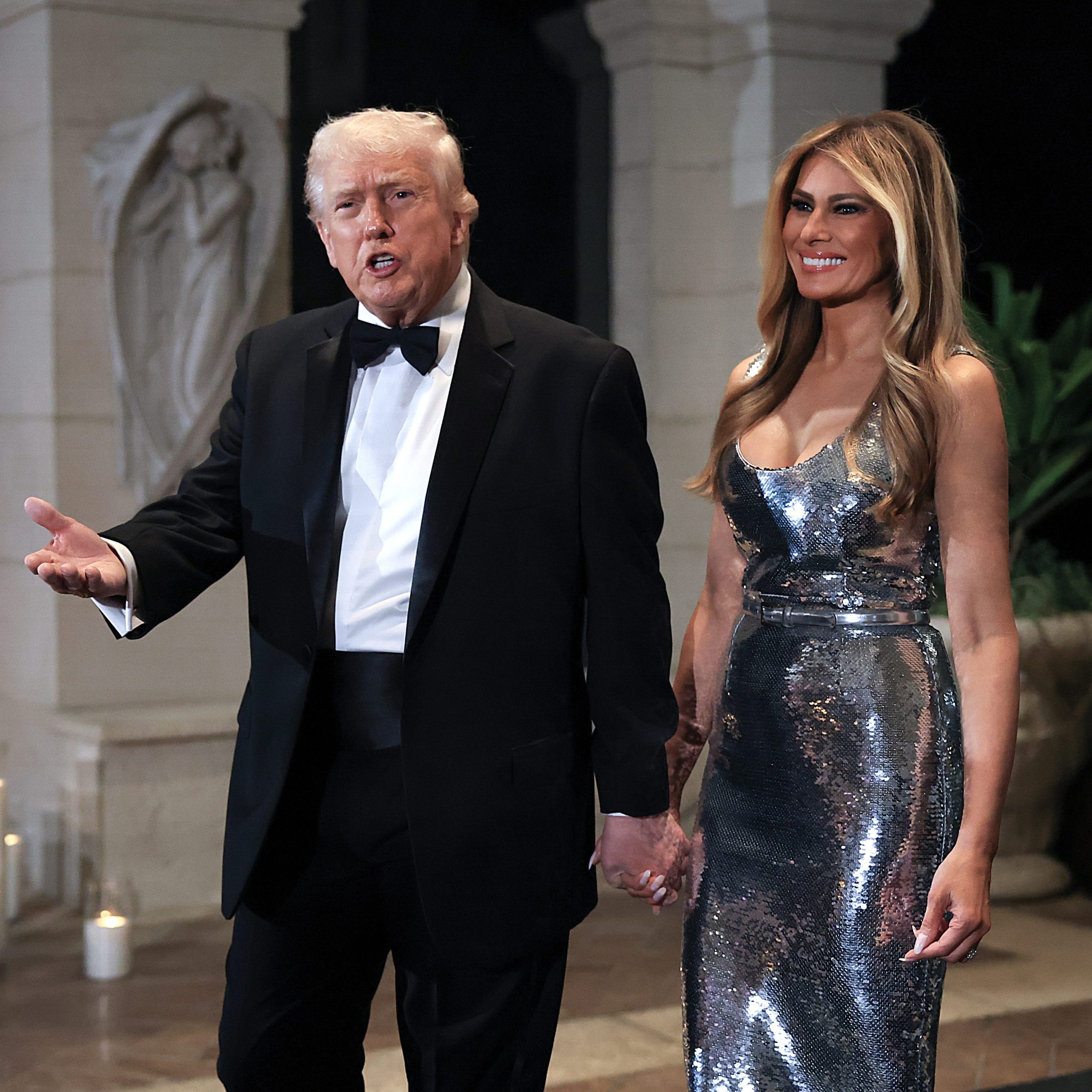 Melania Trump shimmering silver gown sparks cruel comments