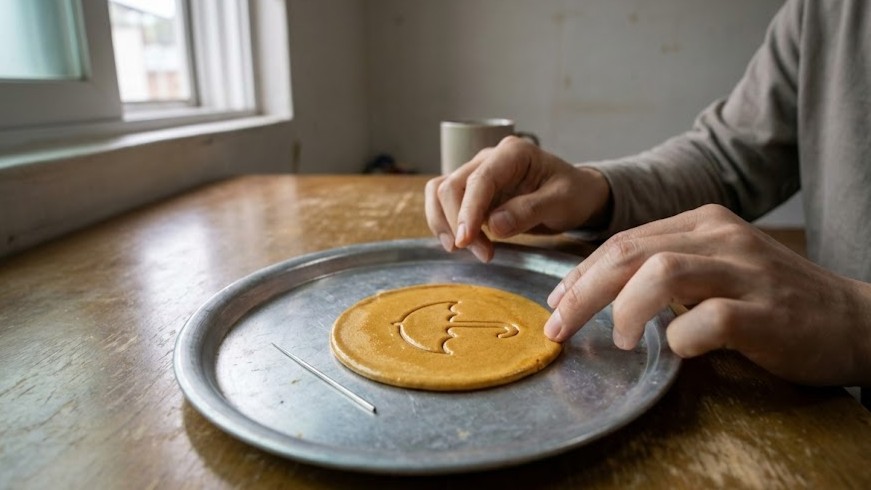 Real-life Squid Game candy test