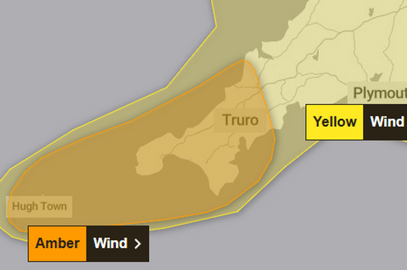 'Danger to life' warning as Cornwall facing extreme Storm Goretti winds