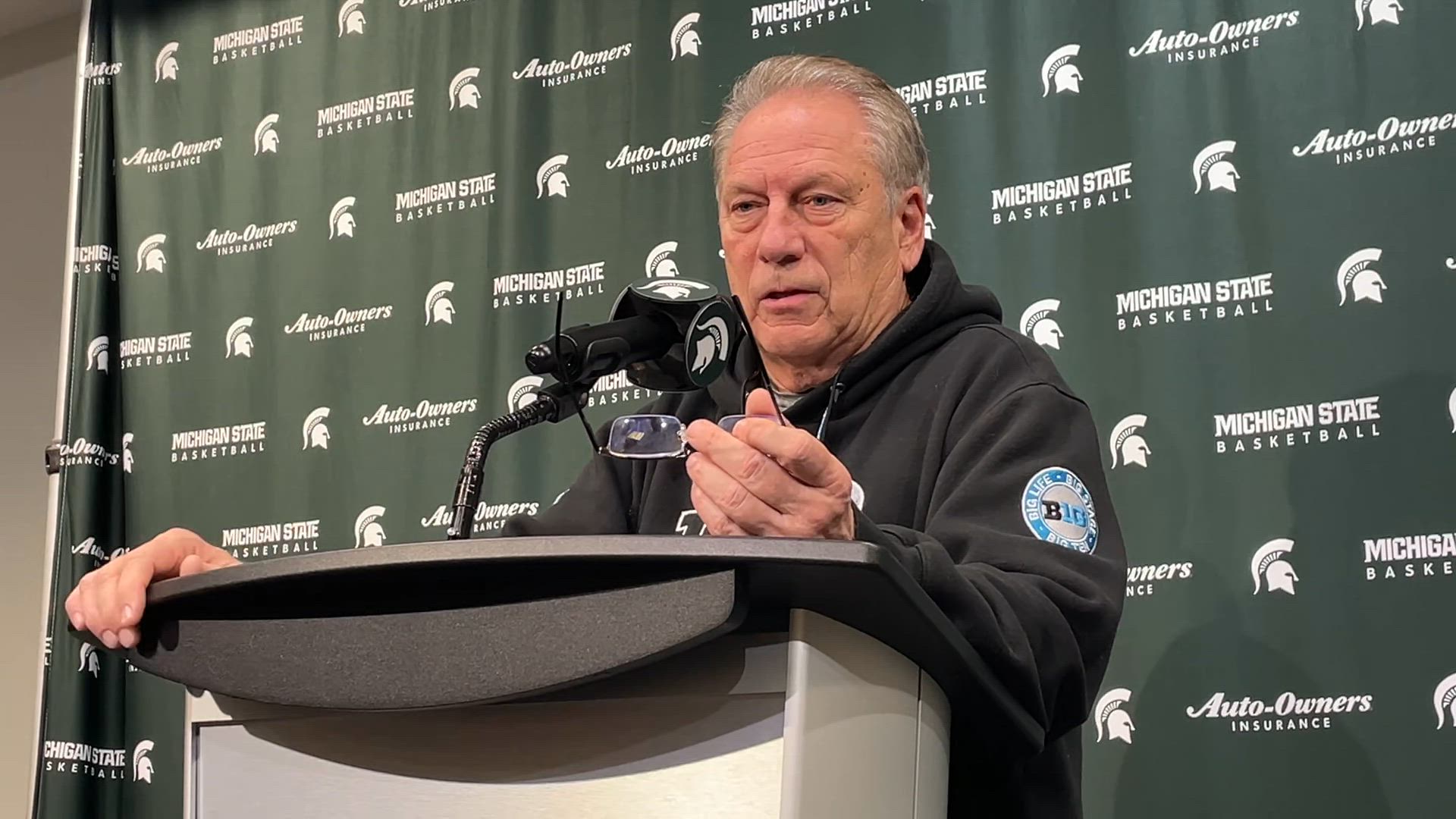 Michigan State Head Coach Tom Izzo on Their Quick Turn Around to Play NW