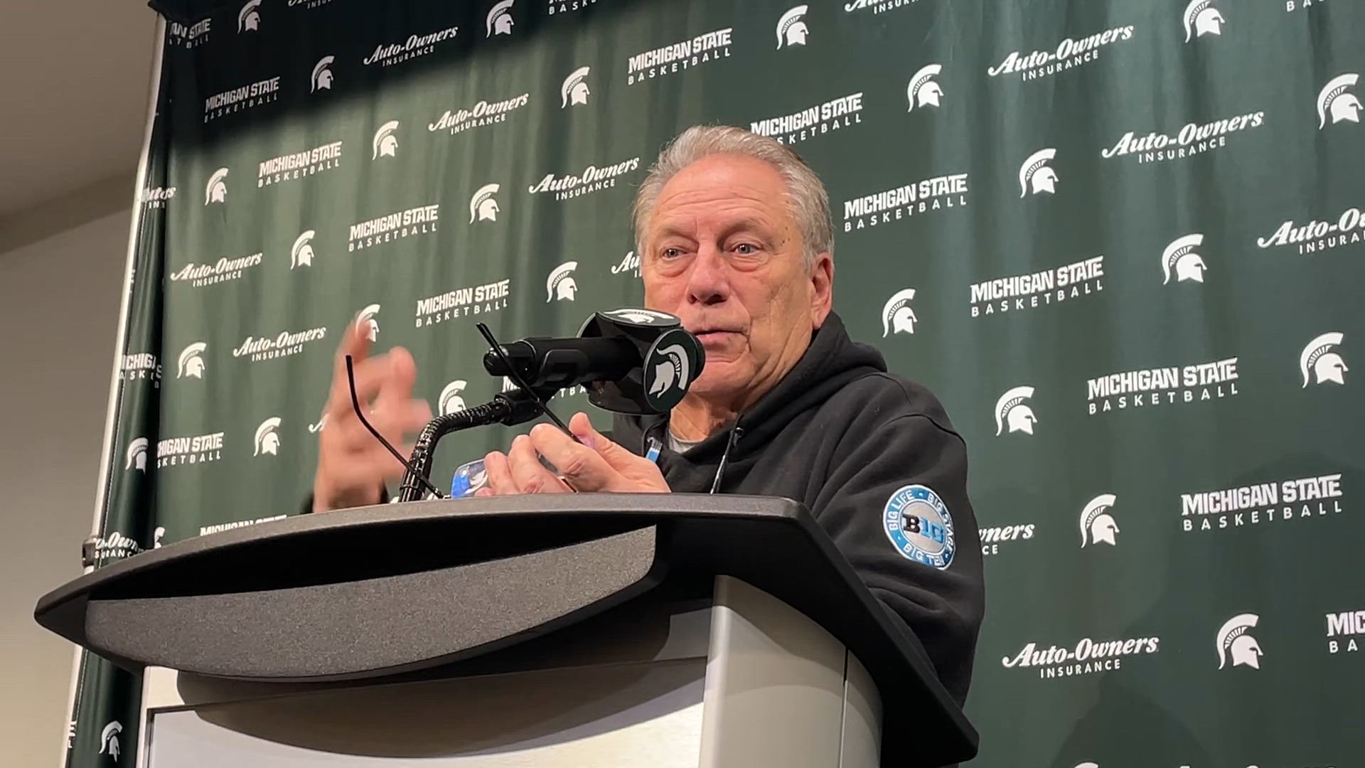 Michigan State head coach Tom Izzo on his players