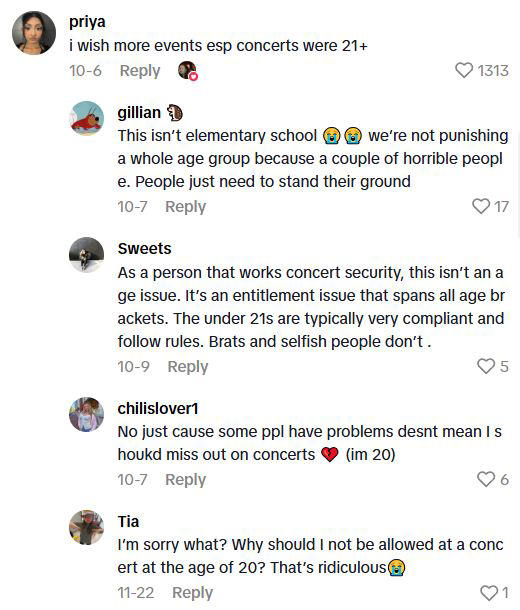 The way that they push – Addison Rae fan went to a concert recently and ...