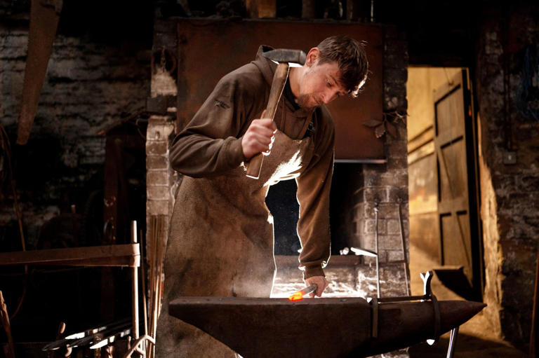 Derbyshire teenager shunned university to become traditional blacksmith ...