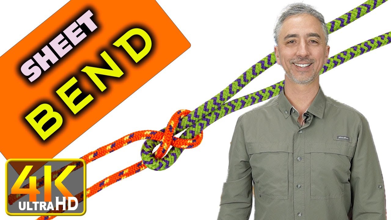 How to tie the sheet bend, a great connecting knot