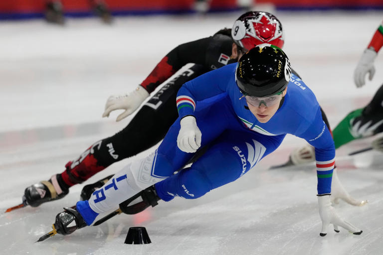 High-speed chaos on ice: What to know about short track speedskating at ...