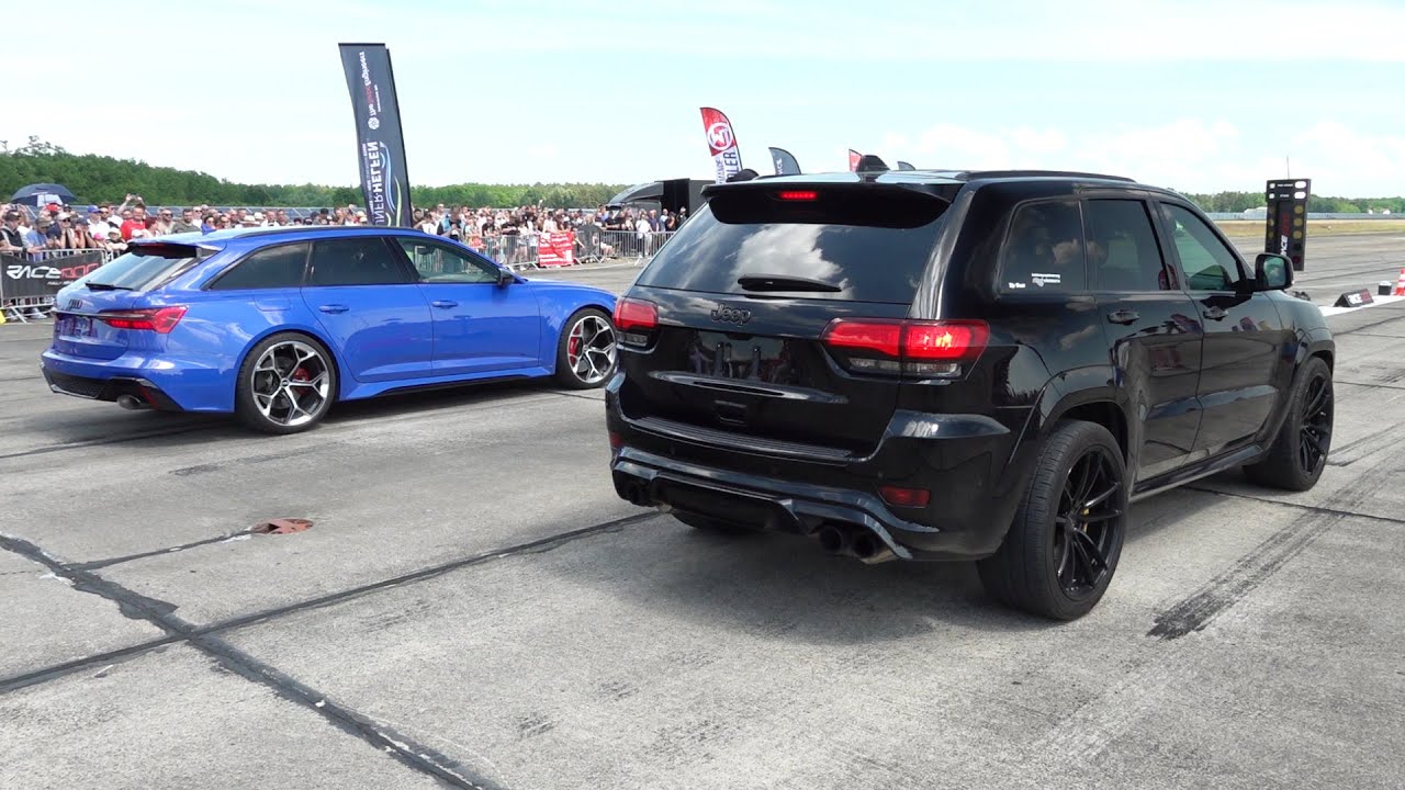 Jeep Trackhawk and Audi RS6 Avant line up