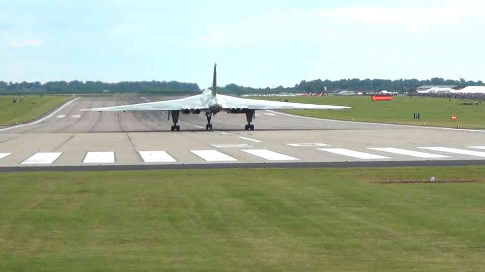 RAF Typhoons cut across the Mach Loop with inches to spare