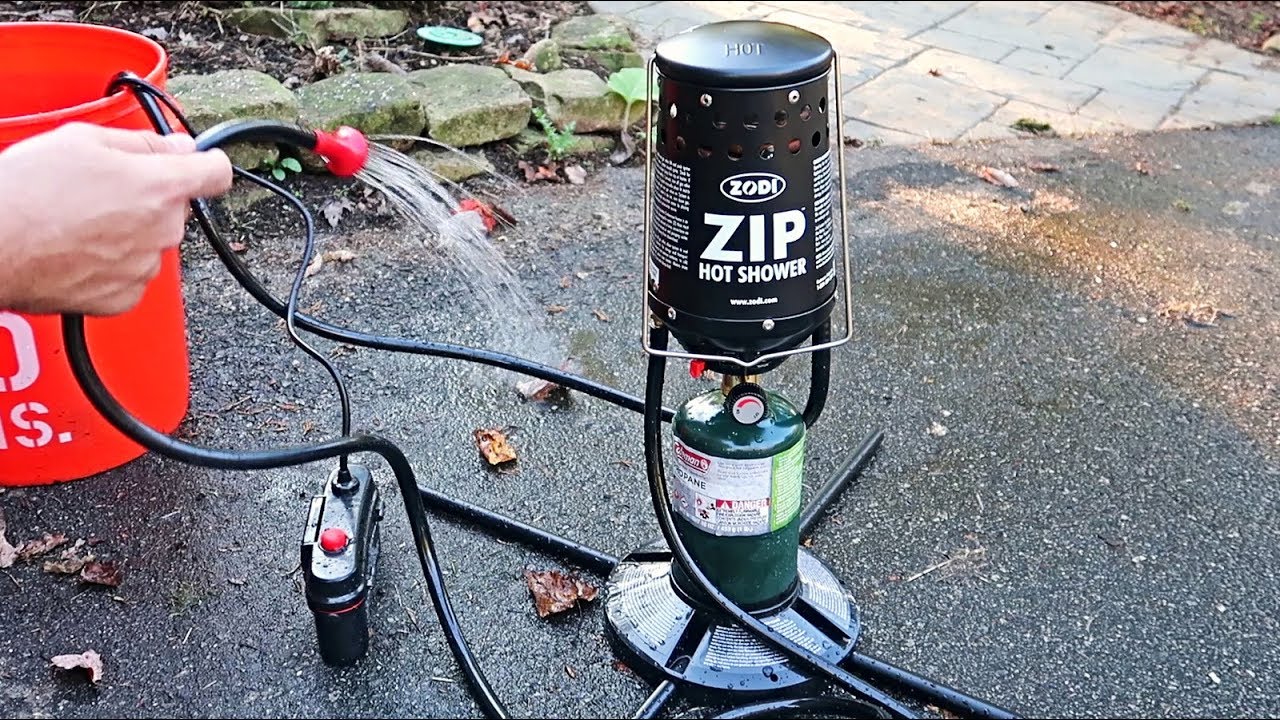 Portable hot shower put to the test