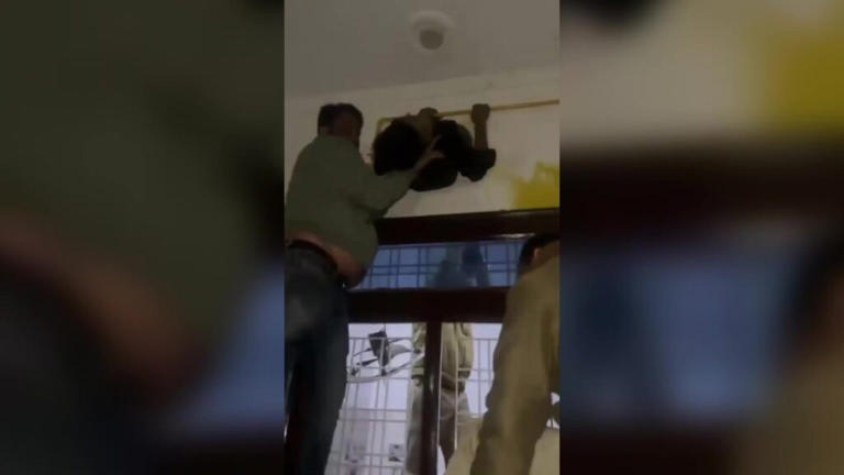 'Thief' gets stuck in kitchen extractor fan during bungled burglary