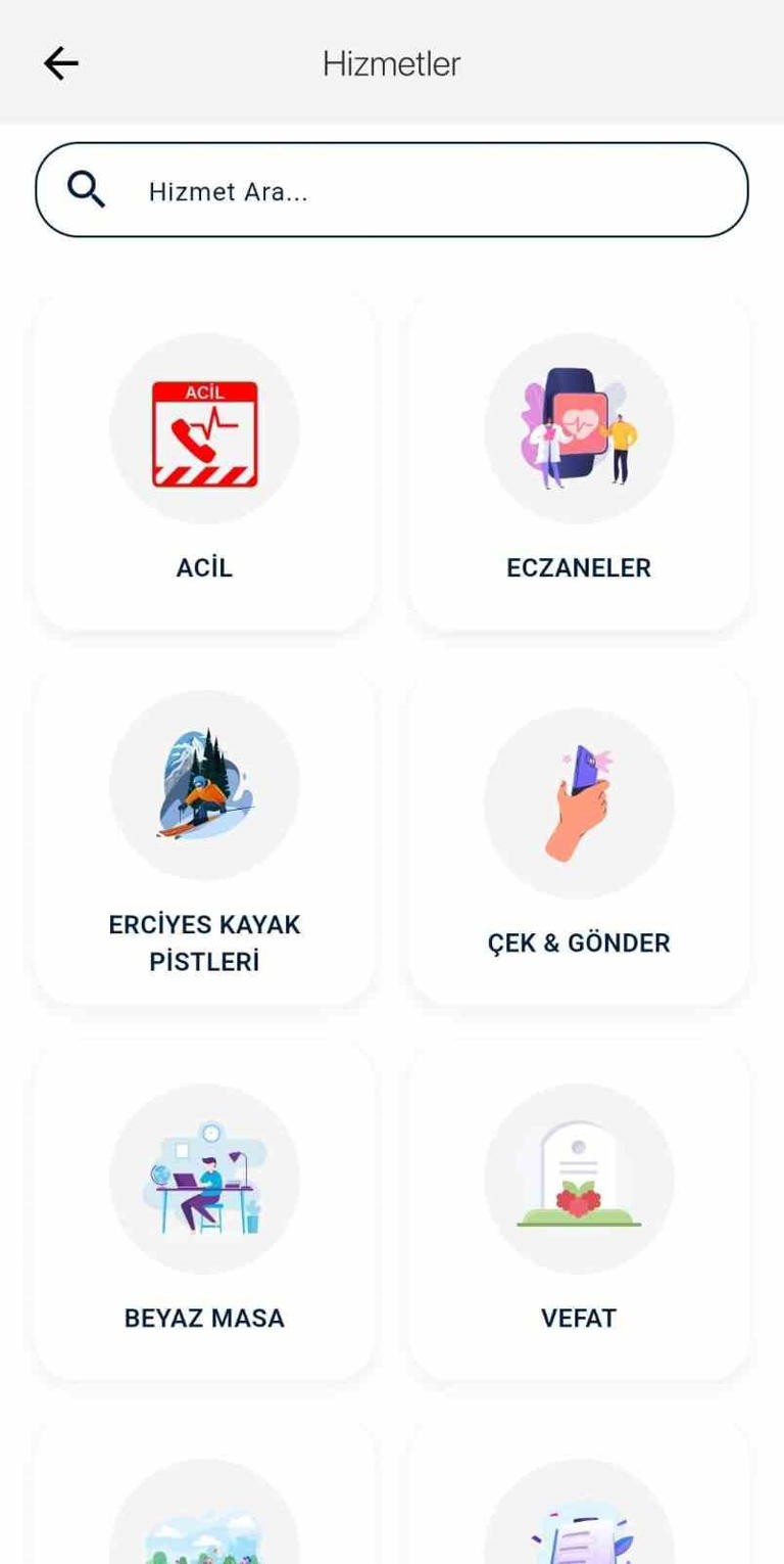 Erciyes Kayak Merkezi, 'Akıllı Şehir Kayseri' mobil uygulamasında