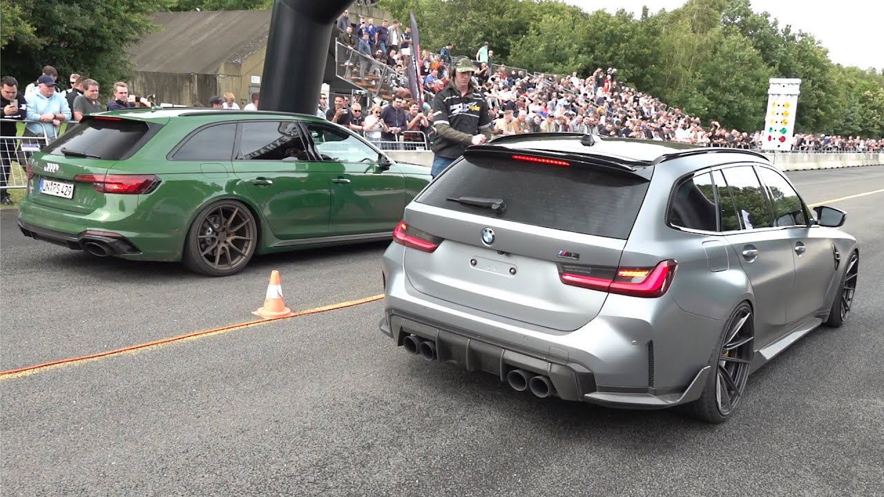 BMW M3 Touring gegen Audi RS4: Drag-Race-Duell