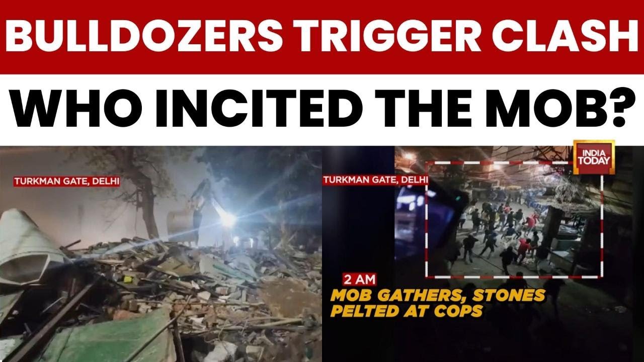 Turkman Gate violence after MCD demolition | Police probe provocation ...