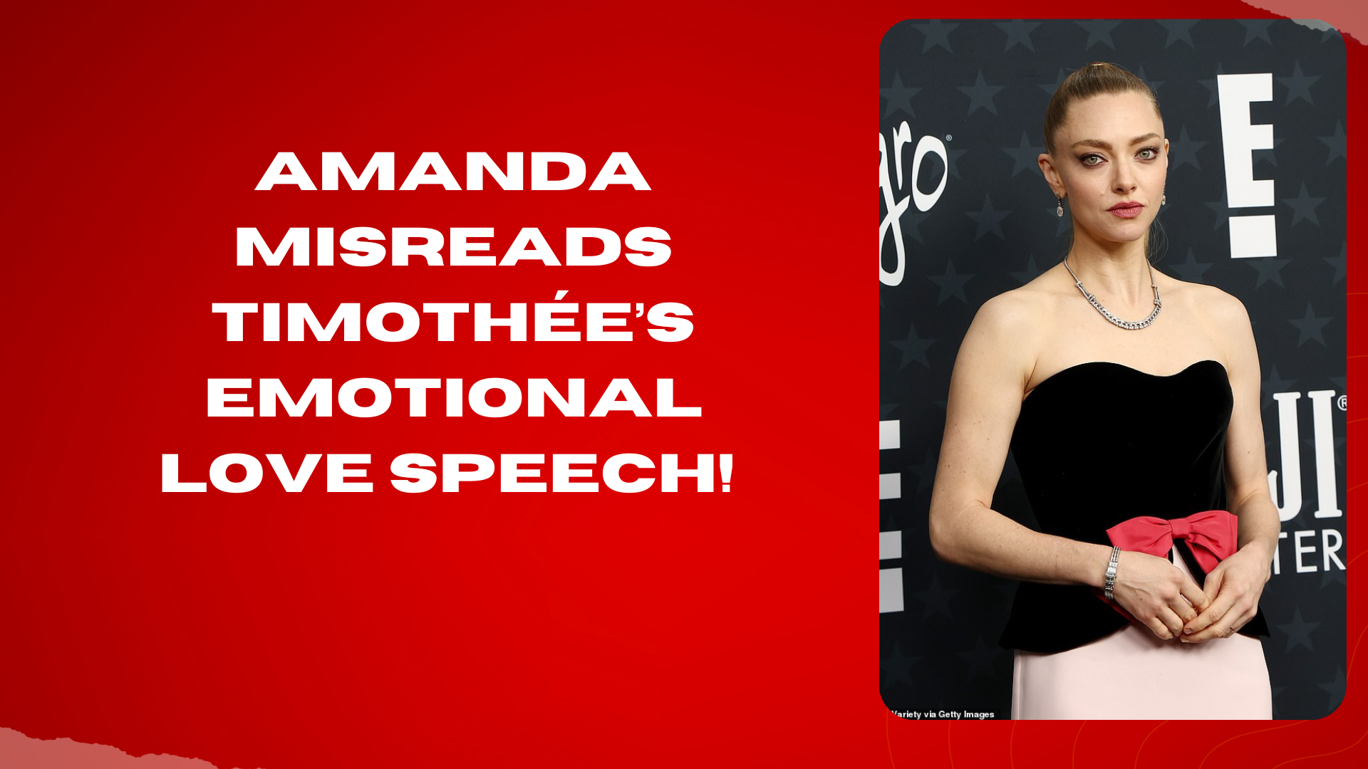 Amanda misreads Timothée’s emotional love speech! A subtle jab?