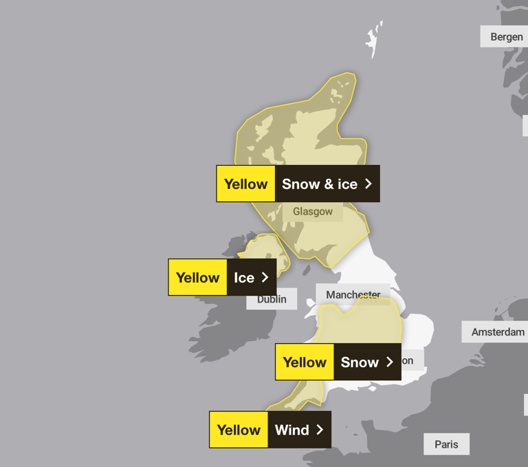 Storm Goretti live: Amber snow and 'danger to life' warning issued