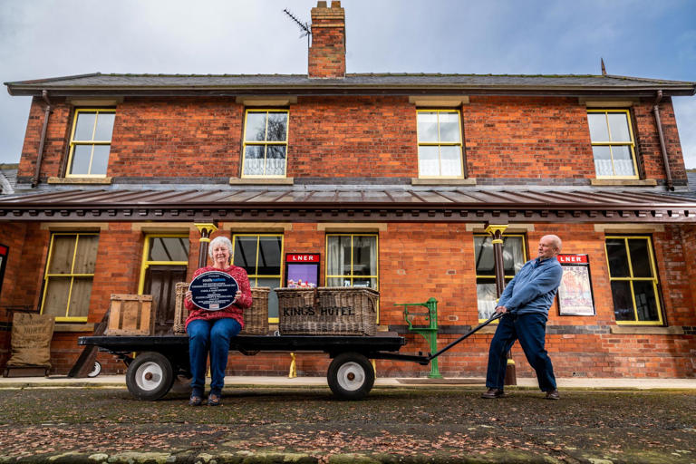Ebberston couple awarded blue plaque for station restoration work
