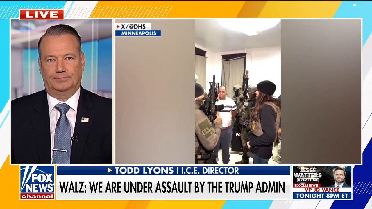 ICE director fires back after Walz calls Minnesota fraud crackdown ...