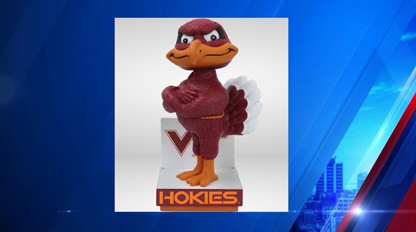 Virginia Tech’s iconic HokieBird honored with new bobblehead
