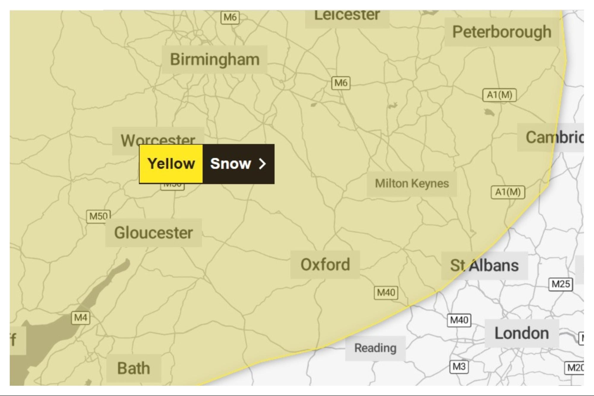 Storm Goretti: Weather warning upgraded to amber as heavy snow is ...