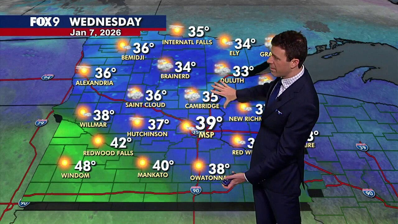 MN weather: Bright and mild Wednesday