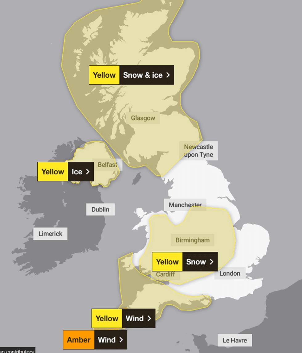 Met Office issues latest amber weather alert as yet another region ...