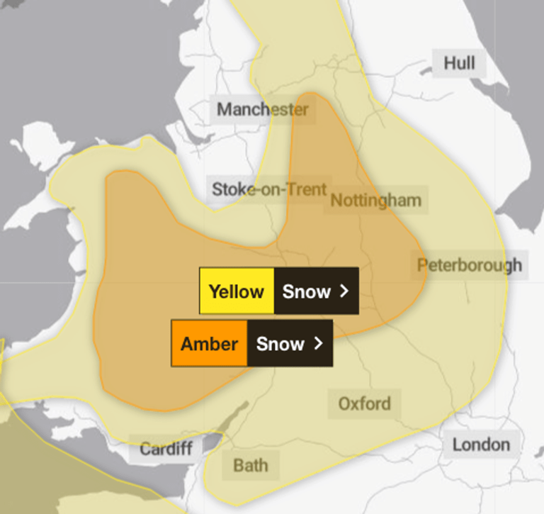 Met Office issues latest amber weather alert as yet another region ...
