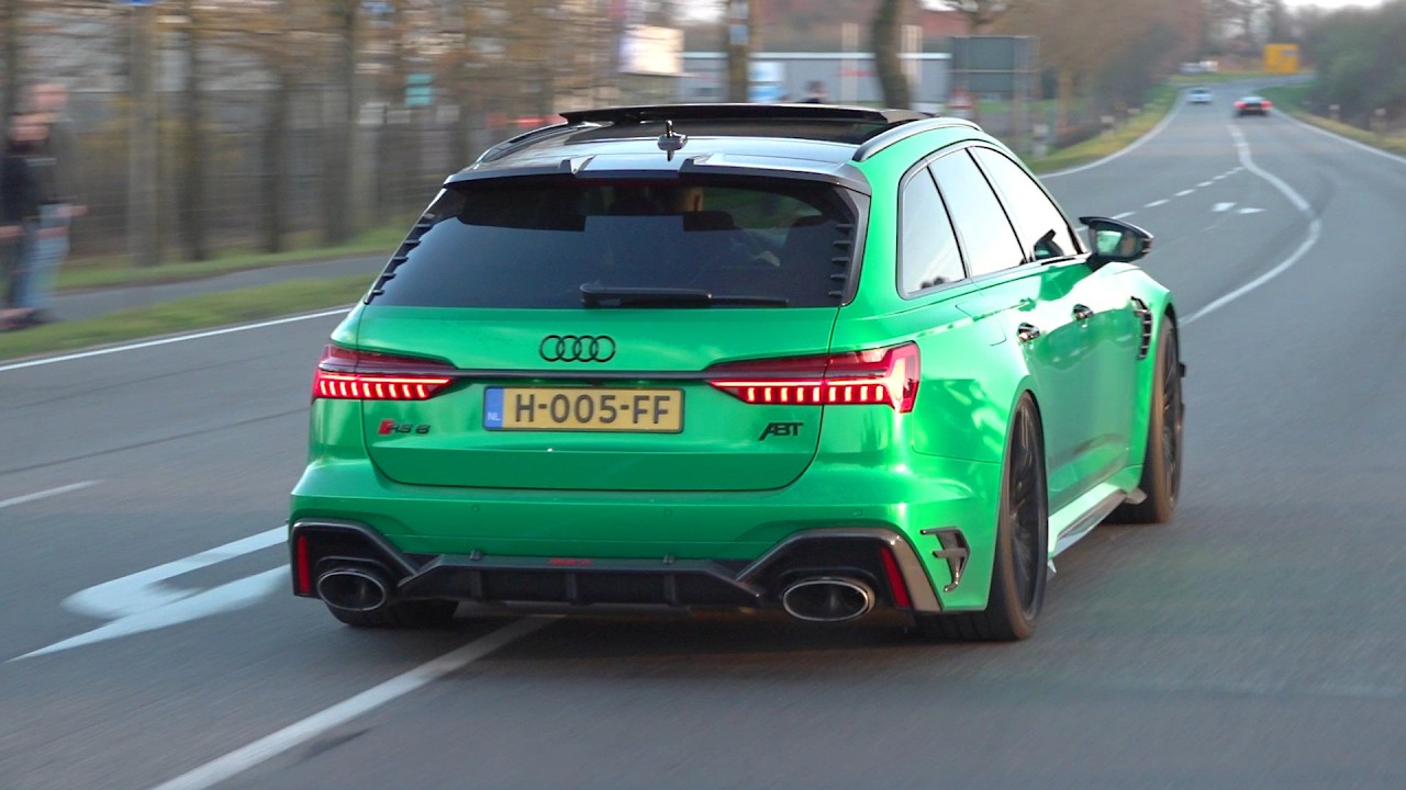 Audi RS6 Avant performance wagon driving footage
