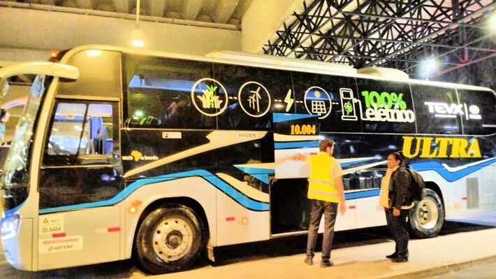 Ônibus elétrico da TEVX Higer é o primeiro a operar em linha na Serra ...