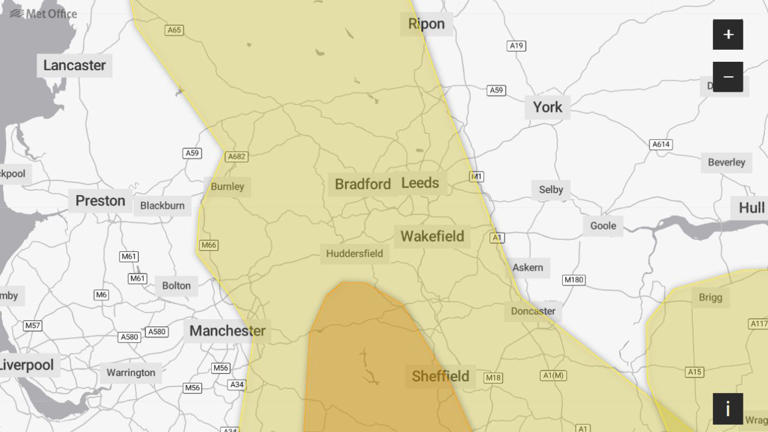 Leeds snow: Met Office snow warning issued for city as Storm Goretti to ...