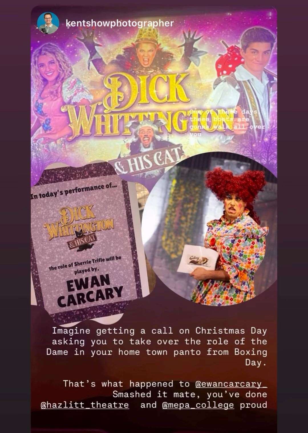 Budding young actor Ewan Carcary looking forward to year ahead after ...