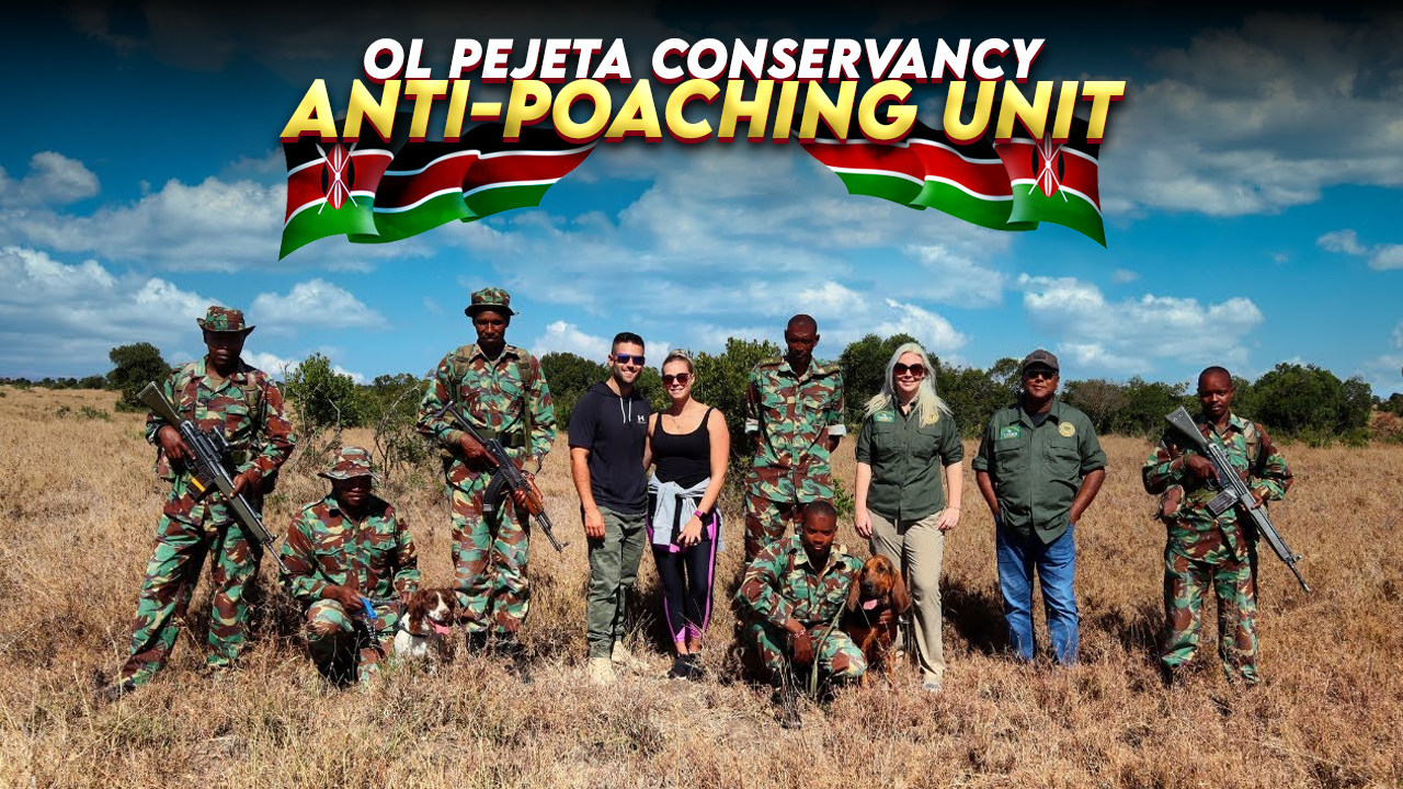 Training with the K9 anti-poaching team at Ol Pejeta, Kenya