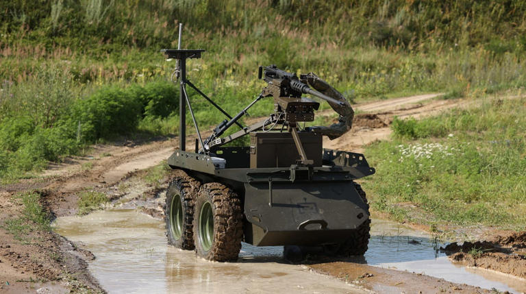 Ukraine's Defence Ministry codifies ground robot Zmiy Droid 12.7 with ...
