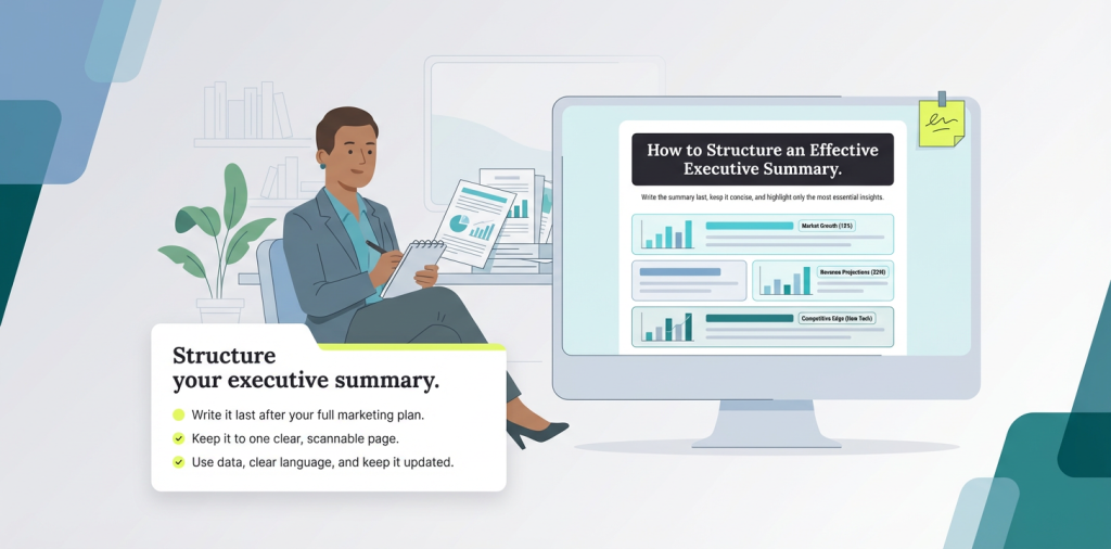 How to write an executive summary for a marketing plan