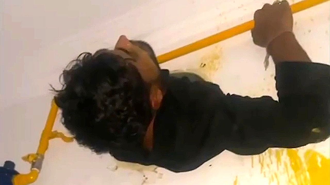 Break-in goes horribly wrong as thief gets stuck inside kitchen wall in ...