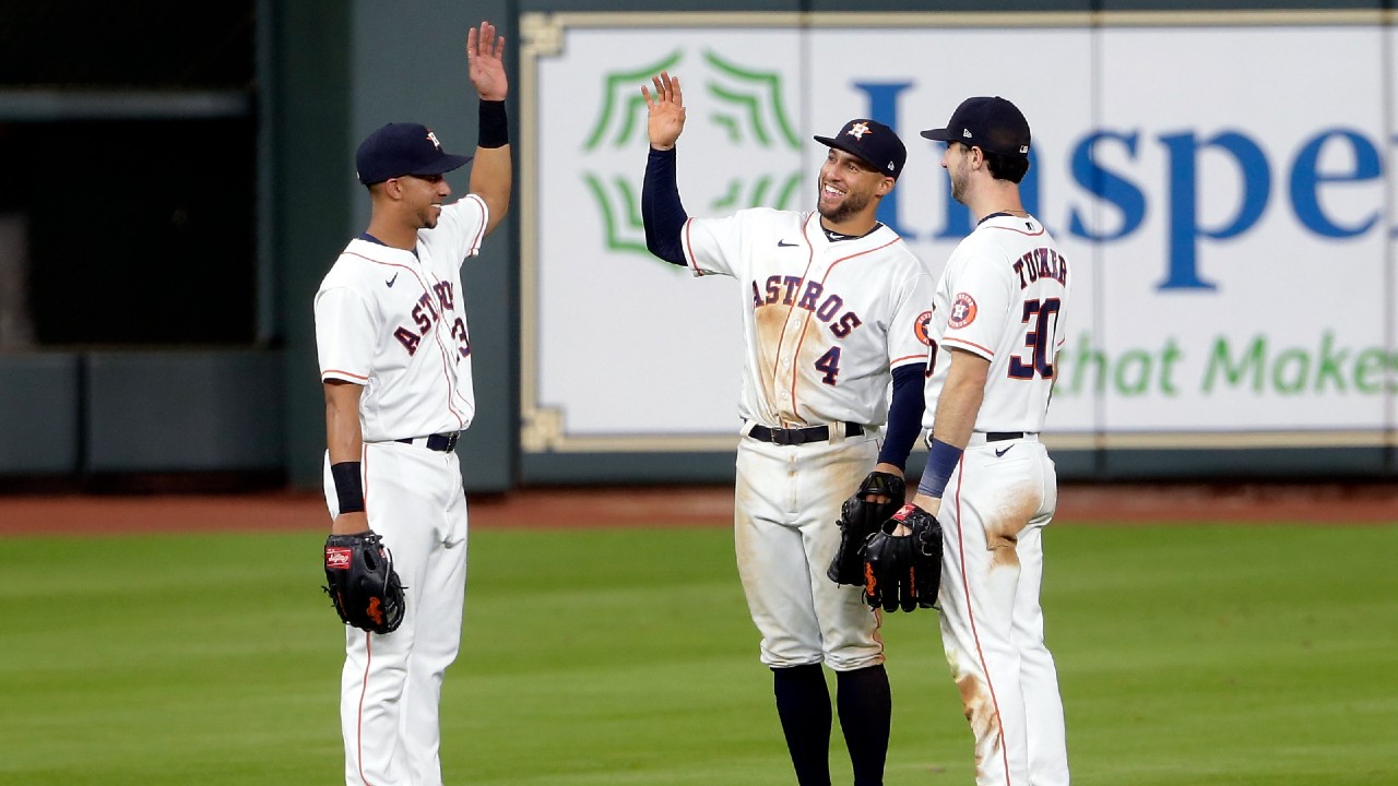 Kyle Tucker, George Springer spotted together at TGL match