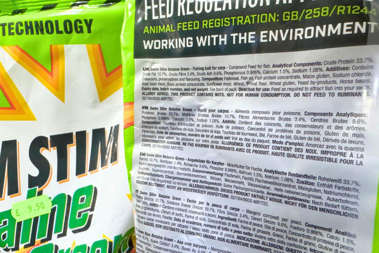 What the numbers on groundbait bags really mean