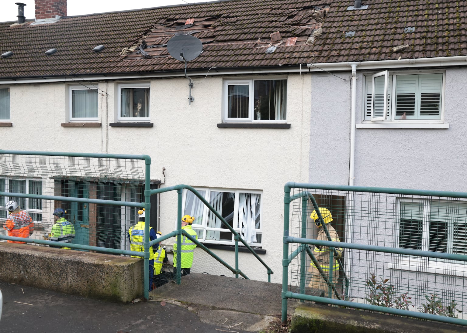 Two hospitalised after ‘suspected gas explosion’ at East Belfast house