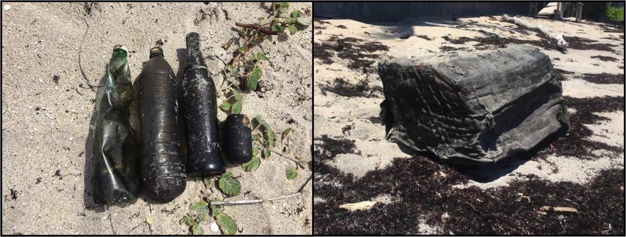 Oil residues can travel over 5,000 miles on ocean debris, study finds