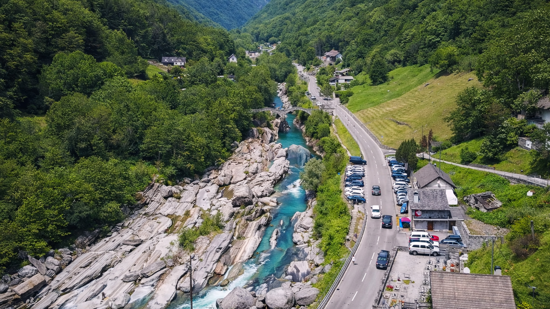 Where mountains meet crystal rivers