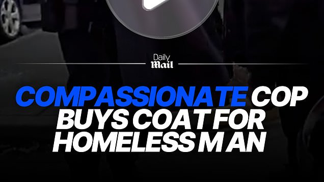 Police officer buys coat for homeless man during cold-weather encounter