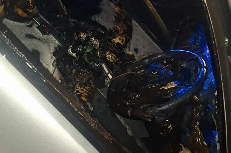 Police probe "firebomb" attack after car torched in Dundee