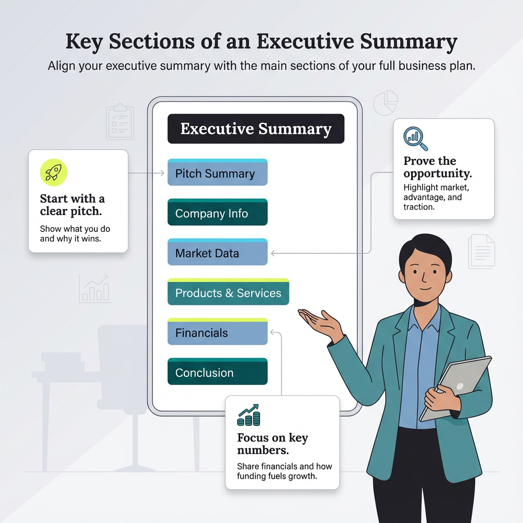 How to write an executive summary in a business plan