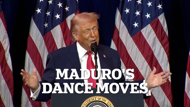 Trump slams the radical left as he takes a dig at Maduro's dance moves