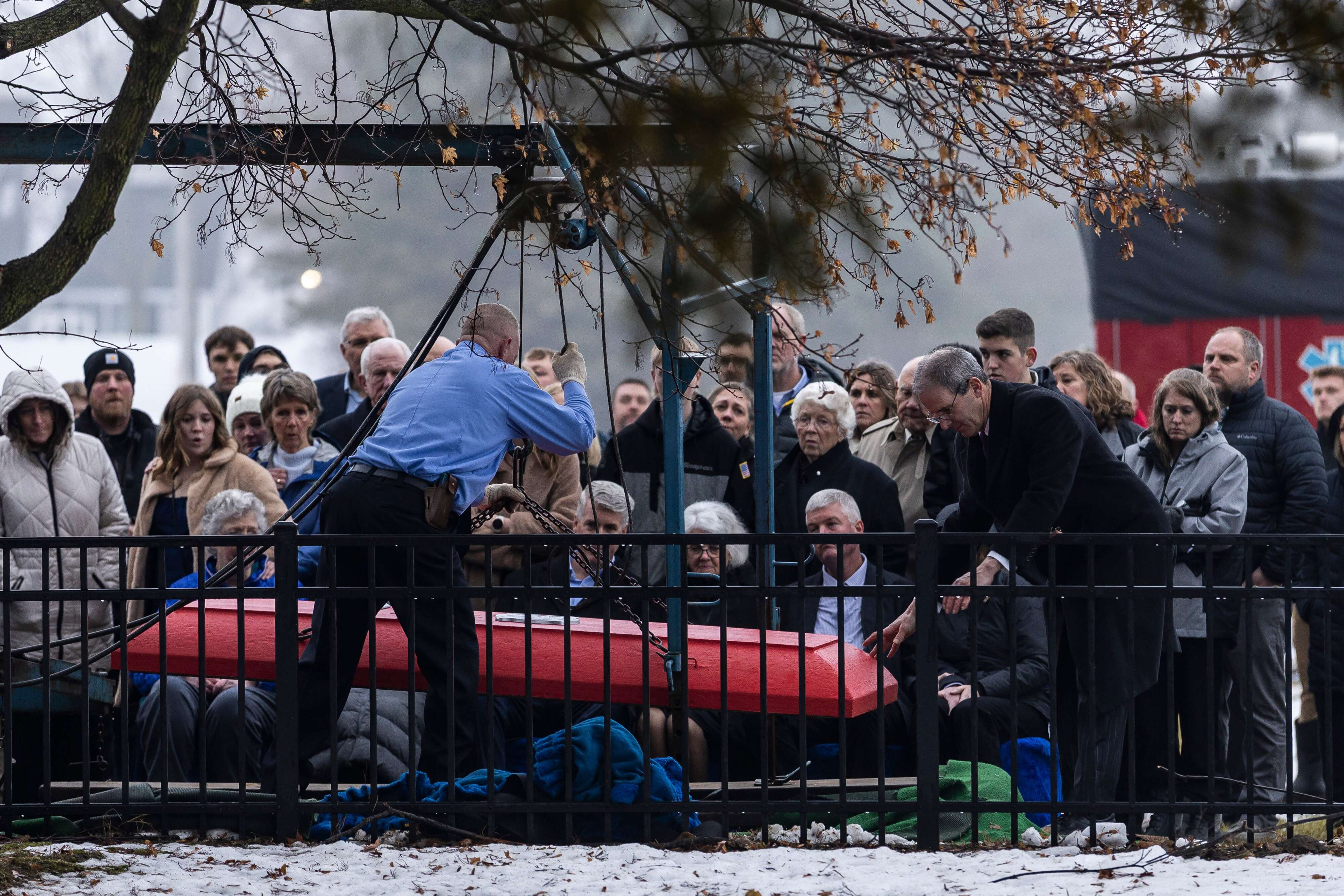 Watch as funeral procession honors longtime West Michigan fire chief