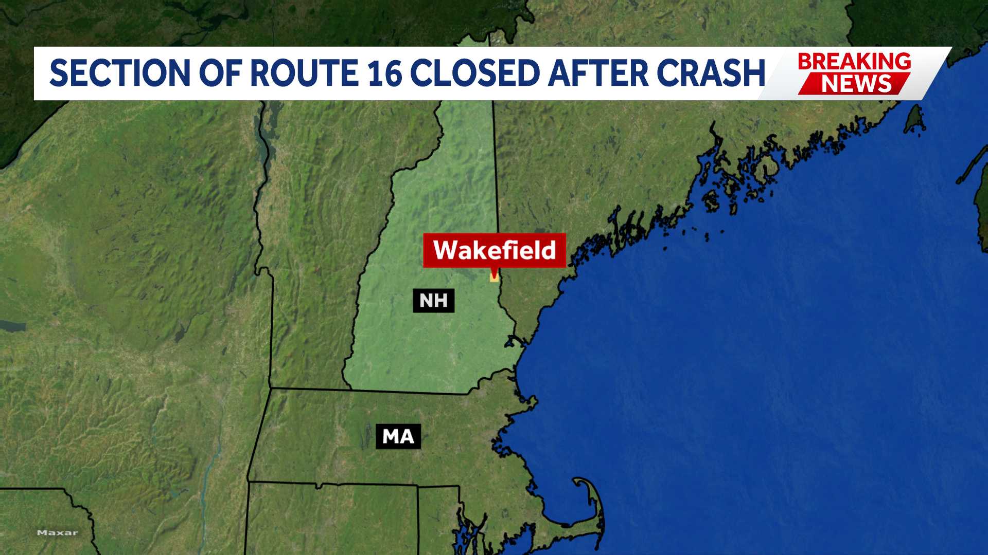 Portion of Route 16 closed in Wakefield after serious crash involving ...